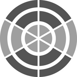 Radar pie chart Royalty Free Vector Image - VectorStock