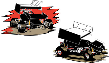 Sprint Cars Vector Images (over 590)