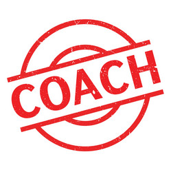 Coach rubber stamp Royalty Free Vector Image - VectorStock