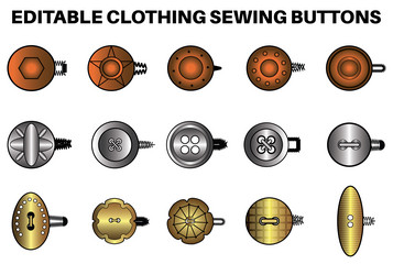 Metal Jean Button Vector Images (over 130)