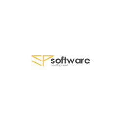 Modern design colorful software system logo design
