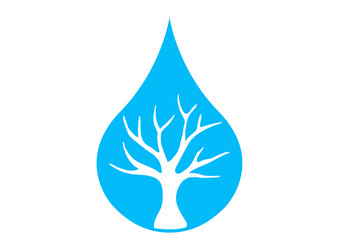 Hand and water logo image Royalty Free Vector Image