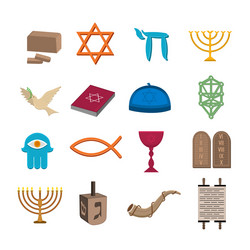 Israel icons set Royalty Free Vector Image - VectorStock
