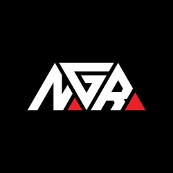 Ngr logo letter design Royalty Free Vector Image