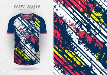 Sports jersey and t-shirt template sports jersey Vector Image