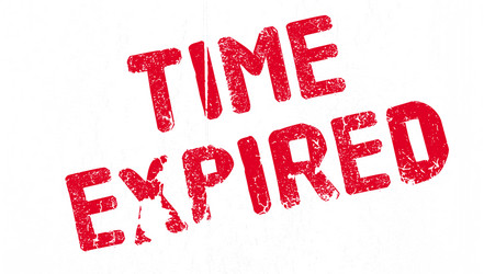 Time expired rubber stamp Royalty Free Vector Image