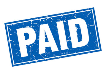 Paid Stamp Blue Vector Images (over 490)