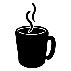 Flower shaped teacup cut out Royalty Free Vector Image