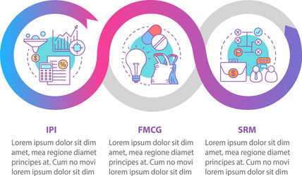 Industry management infographic template business Vector Image