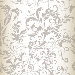 3d embossed doodle lines floral seamless pattern Vector Image