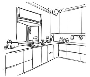 Kitchen Sink Line Drawing Vector Images (over 390)