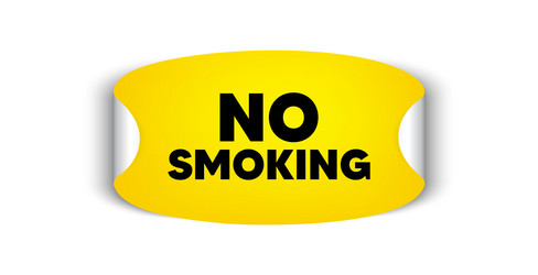 No smoking tag stop smoke sign neumorphic Vector Image