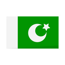 Round pakistani flag symbol Royalty Free Vector Image
