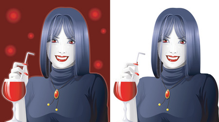 Girl Vampire Face Vector Images (over 490)