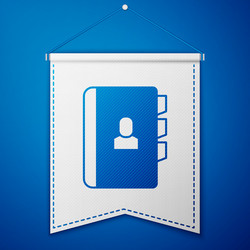 Blue resume icon isolated on background cv Vector Image