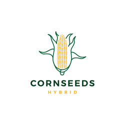 Corn logo icon color Royalty Free Vector Image