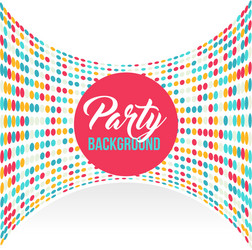 Disco party background for poster or flyer Vector Image