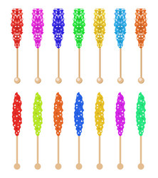 Rock candy set Royalty Free Vector Image - VectorStock
