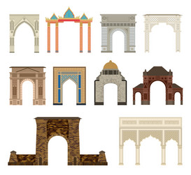 Arch types Royalty Free Vector Image - VectorStock