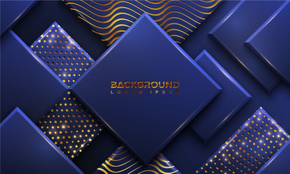 Abstract dark blue metallic 3d background Vector Image
