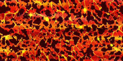 Seamless texture of lava with cracked ground Vector Image