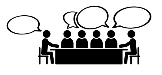 Stickman Discuss Vector Images (over 380)