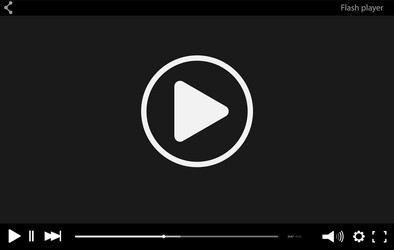 Video player bar template for your design web Vector Image