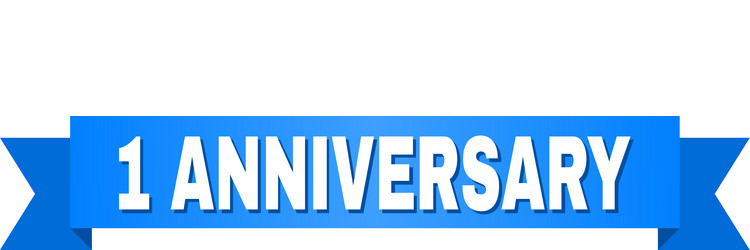 Blue stripe with 1st place text Royalty Free Vector Image