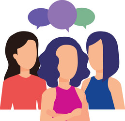 Elegant businesswomen talking characters Vector Image