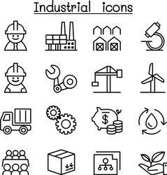 Process data analysis icon set in thin line style Vector Image