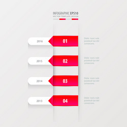 Timeline design pink gradient color Royalty Free Vector