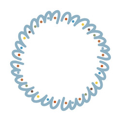 Circle frame round abstract border design shape Vector Image