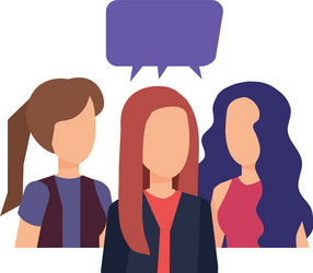 Elegant businesswomen talking characters Vector Image