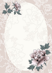 Vertical frame with flowers Royalty Free Vector Image