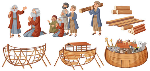 Building Noahs Ark Clip Art