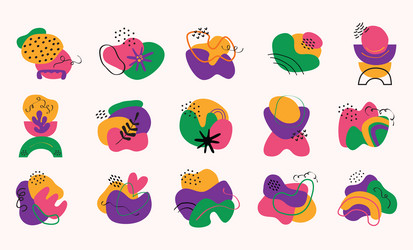 Irregular shapes Royalty Free Vector Image - VectorStock