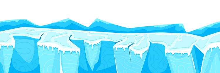 Arctic ice landscape Royalty Free Vector Image