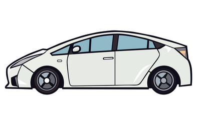 Prius cars Royalty Free Vector Image - VectorStock