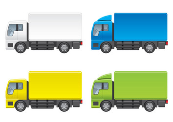 Different types of trucks Royalty Free Vector Image