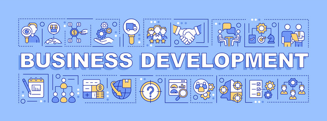 Inclusive growth word concepts dark blue banner Vector Image