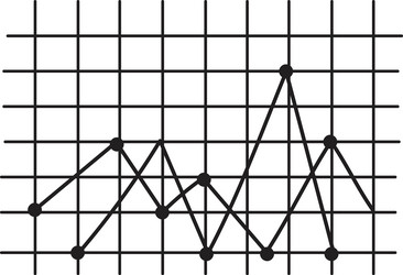 Linear chart doodle Royalty Free Vector Image - VectorStock