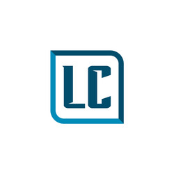 Initial letter logo lc template design Royalty Free Vector