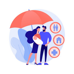 Child protection abstract concept Royalty Free Vector Image