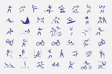 Gymnastics Stick Figure Vector Images (over 360)