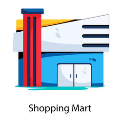 Shopping mart Royalty Free Vector Image - VectorStock