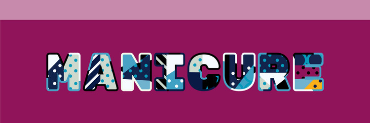 Manicure concept word art Royalty Free Vector Image