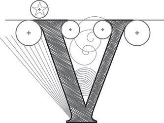 V Royalty Free Vector Image - VectorStock