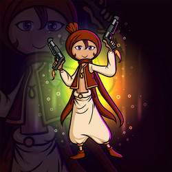 Lady Bandit Vector Images (87)