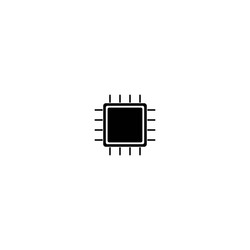 Chip processor logo Royalty Free Vector Image - VectorStock