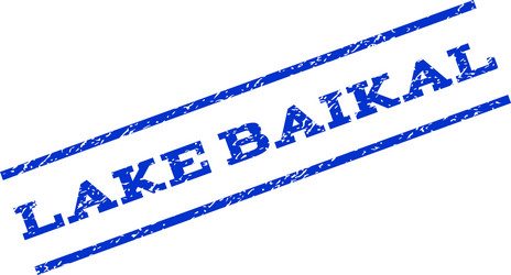 Lake baikal watermark stamp Royalty Free Vector Image